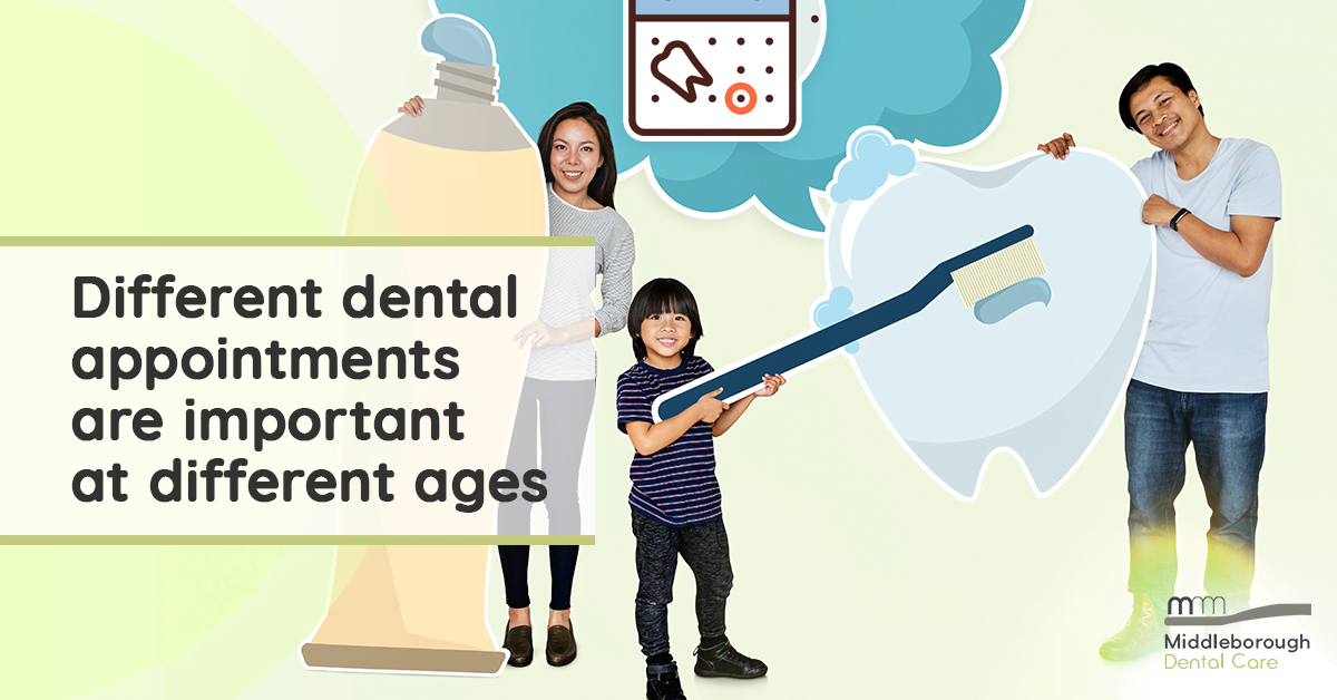 Different dental appointments are important at different ages ...